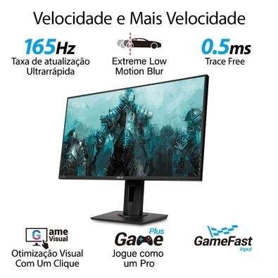 Monitor Gamer Asus 27´, DP, 165Hz 0.5ms | KaBuM! Monitor Gamer Asus 27´, DP, 165Hz 0.5ms | KaBuM!