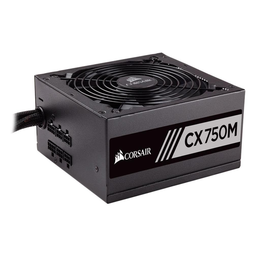 Fonte Corsair CX750M, 750W | KaBuM!