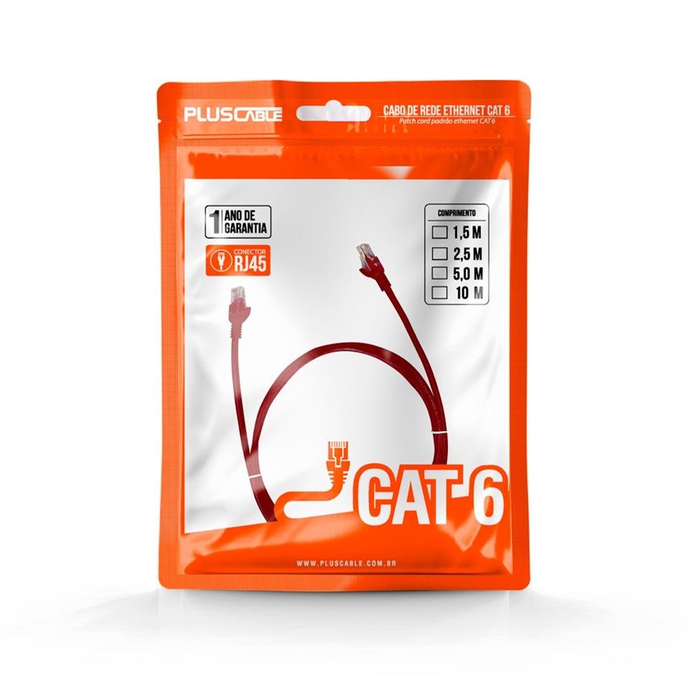 Cabo de Rede Plus Cable Cat.6 | KaBuM!