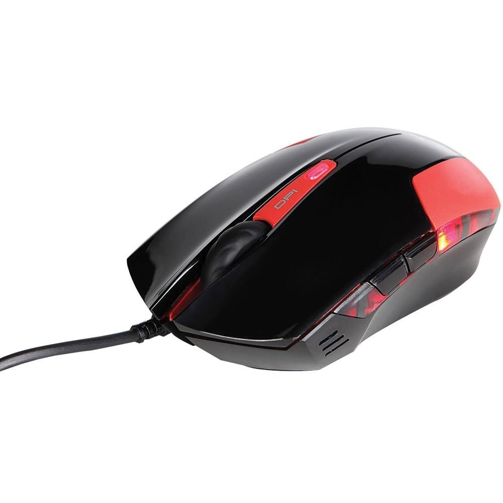 Mouse E-BLUE USB 1600DPI Cobra Type-M Preto/Vermelho 60277