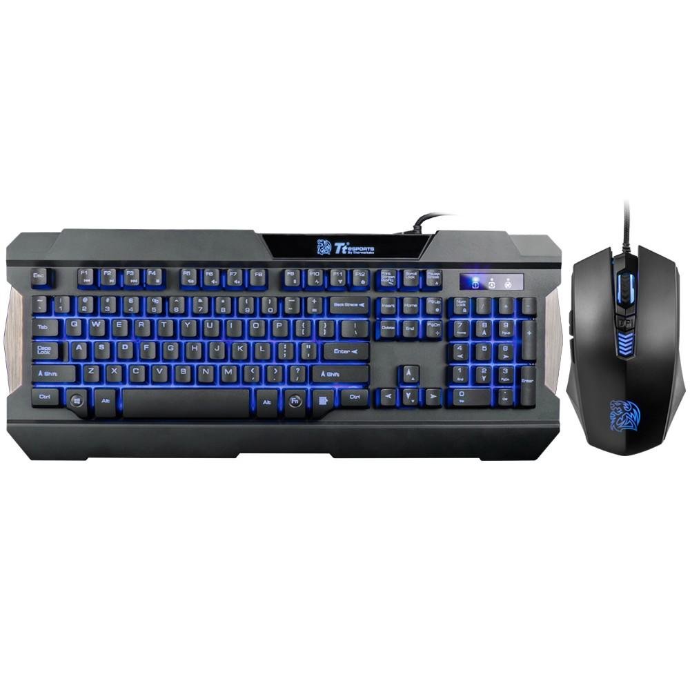 Kit Gamer Thermaltake TT Sports Commander - Teclado LED, ABNT2 + Mouse ...