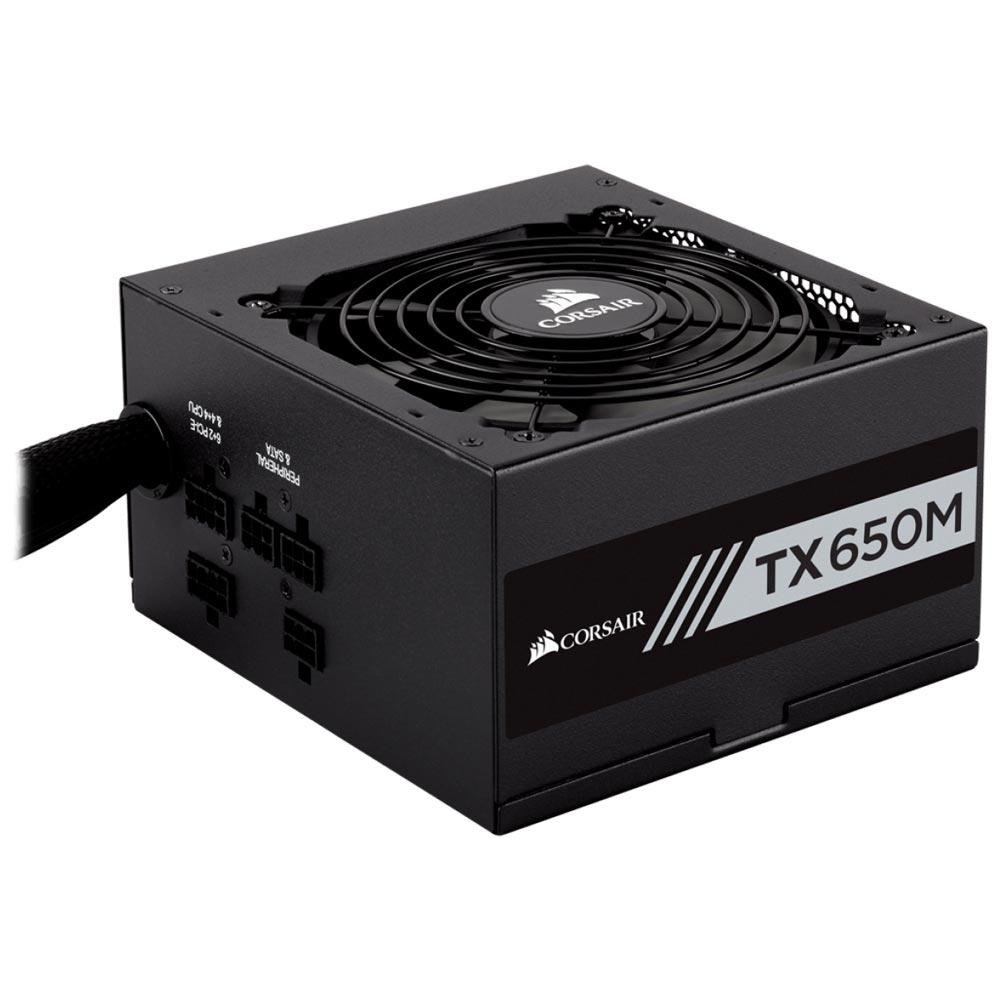 Fonte Corsair TX650M, 650W, 80 Plus Gold, Semi Modular - CP-9020132 ...
