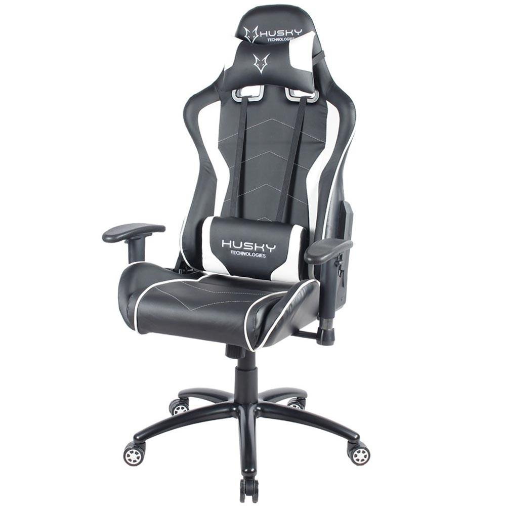 Cadeira Gamer Husky Storm, Preto e Branco | KaBuM!