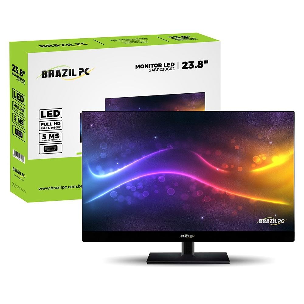 Monitor Brazil PC LED 23.8´ Widescreen | KaBuM!