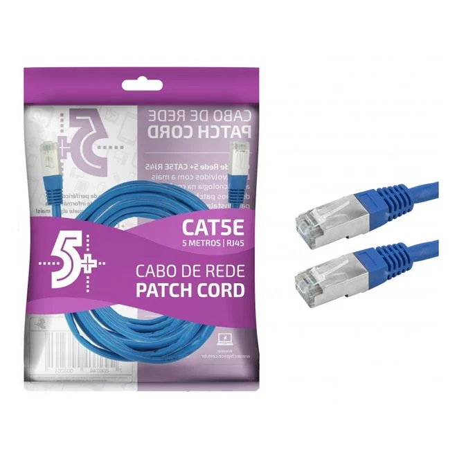 Cabo De Rede Ftp patch Cord Rj45 Cat 5e Blindado