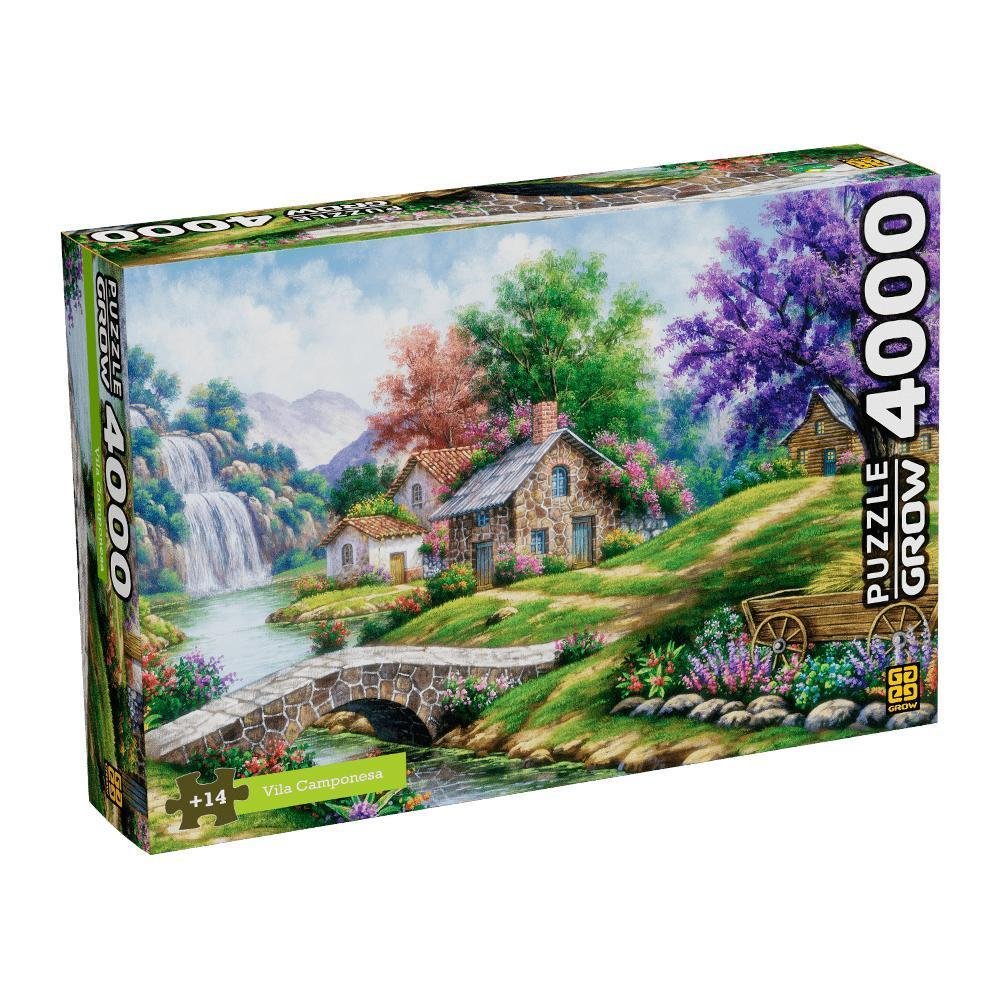 Puzzle Grow 4000 Peças Vila Camponesa | KaBuM!