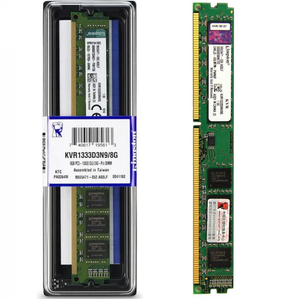 Memória RAM Desktop Kingston 8GB 1333mhz DDR3| KaBuM!