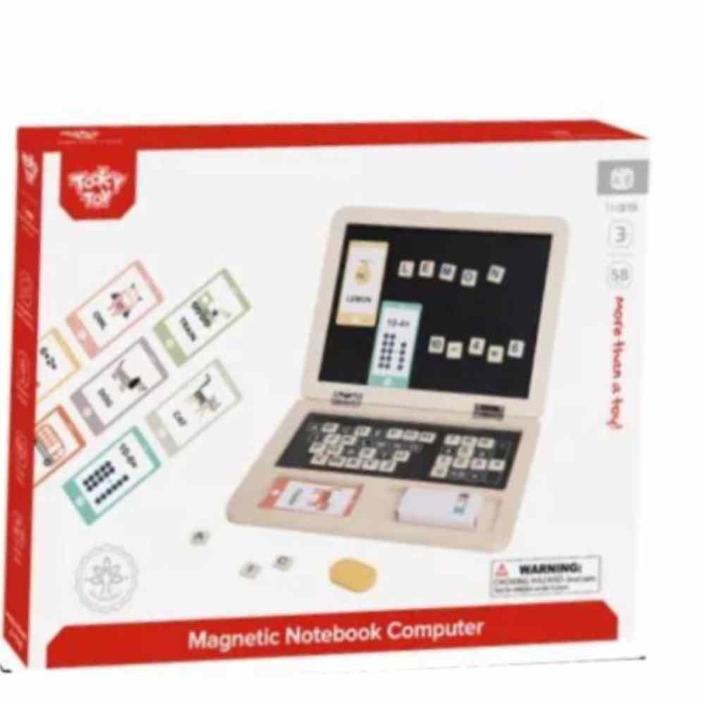 Brinquedo Tooky Toy, Notebook De Madeira | KaBuM!