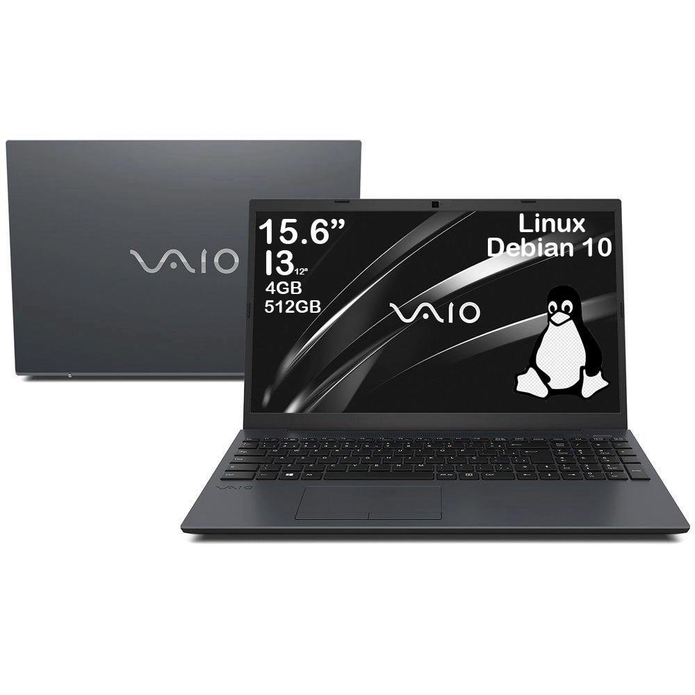 Notebook Vaio Fe15 FHD I3 4GB SSD 512GB Cinza | KaBuM!
