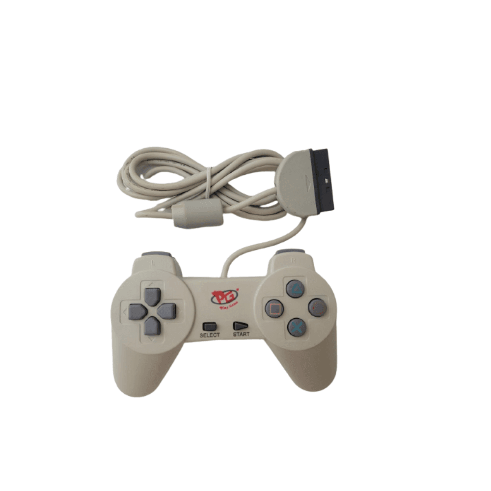 Controle Joystick PG para Ps1 150m Branco KaBuM
