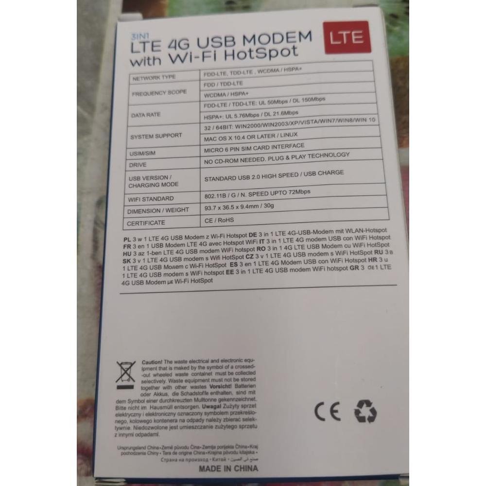 Mini Modem 4G LTE Wifi Hotspot KaBuM